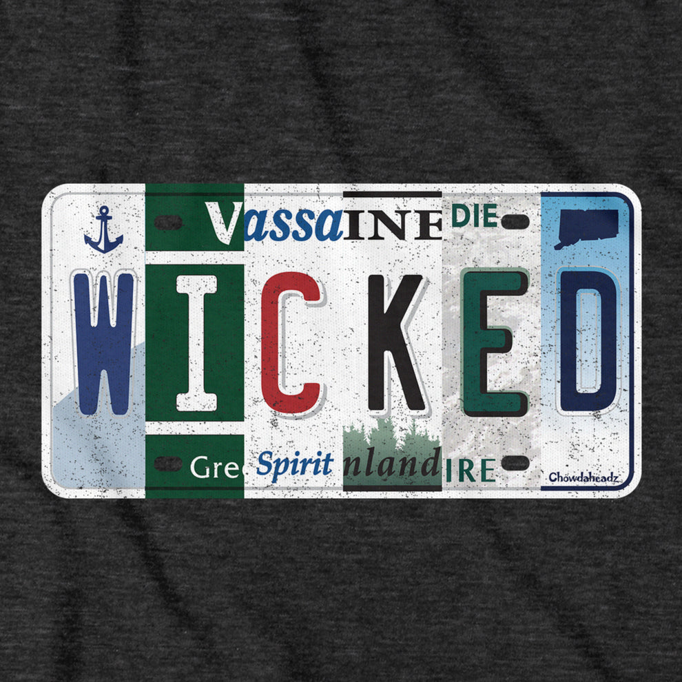 Wicked New England License Plate T-Shirt – Chowdaheadz