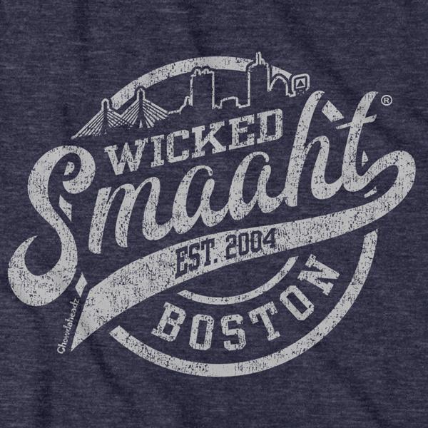 Wicked Smaaht Boston Skyline T-Shirt – Chowdaheadz