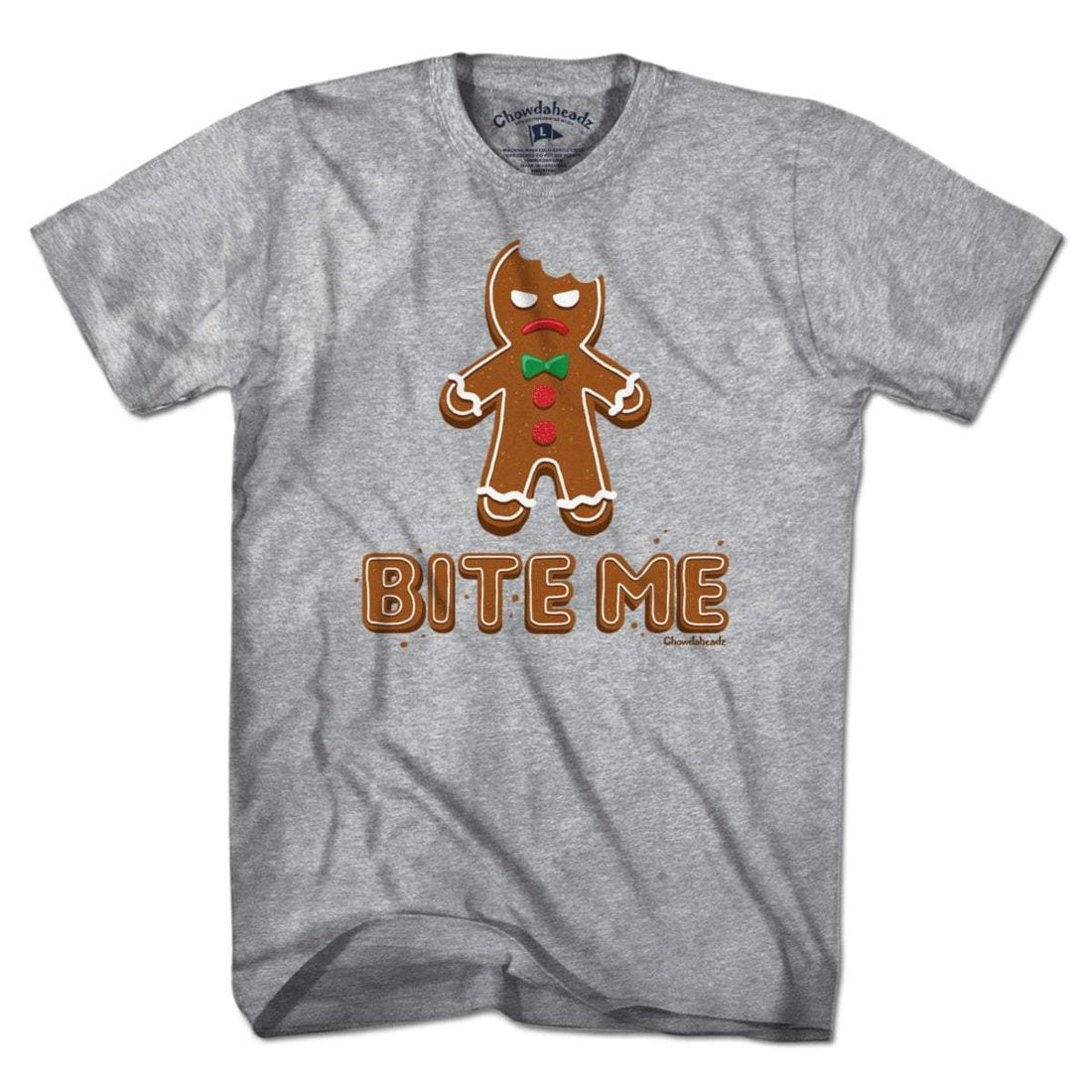 Bite Me Gingerbread Man T-Shirt – Chowdaheadz