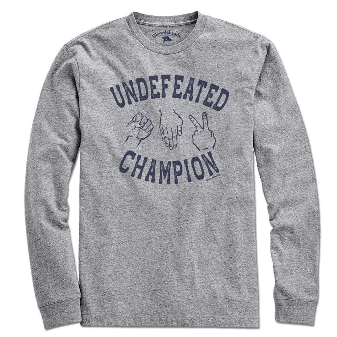 Undefeated Rock Paper Scissors Champion T-Shirt – Chowdaheadz