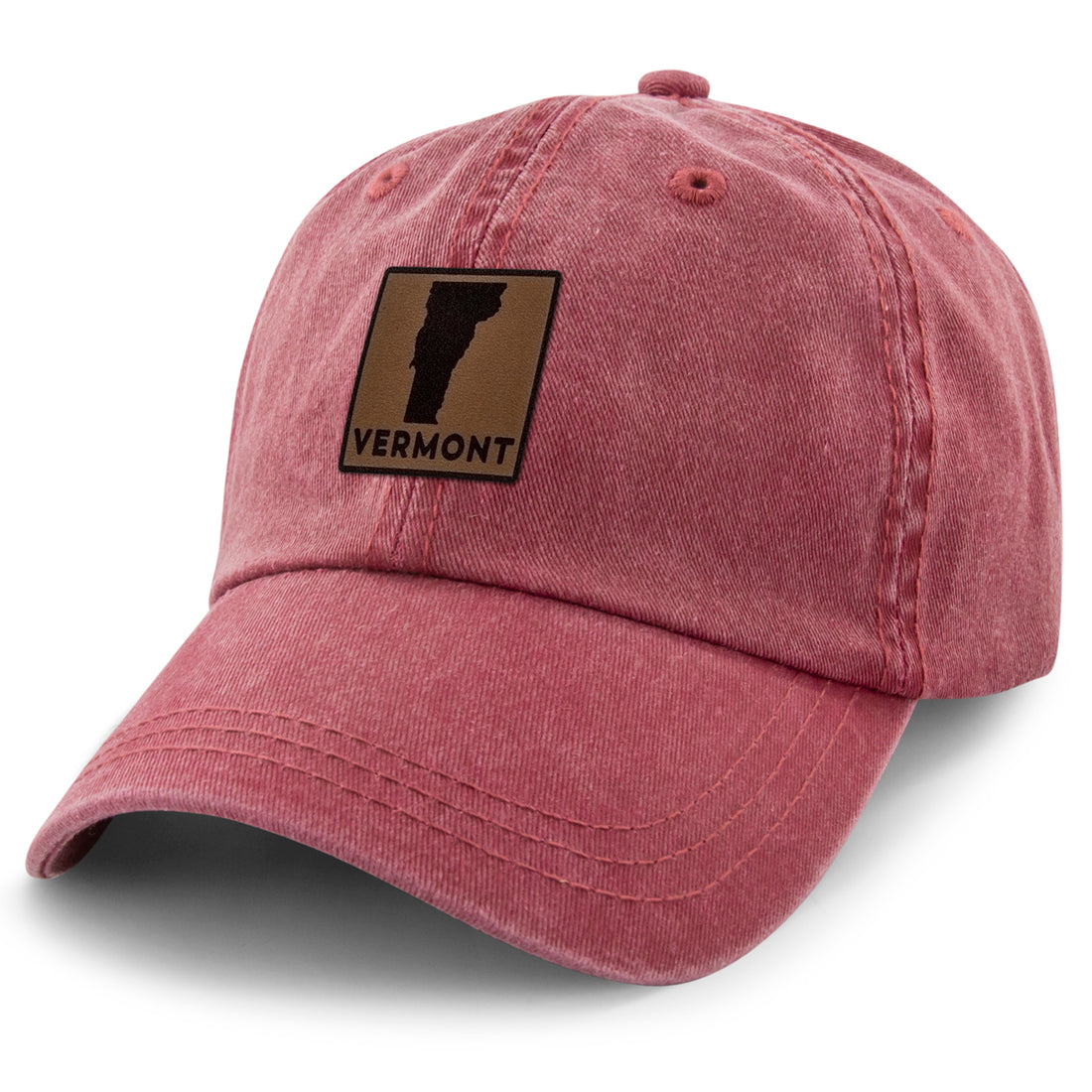 Vermont Leather Patch Washed Dad Hat – Chowdaheadz
