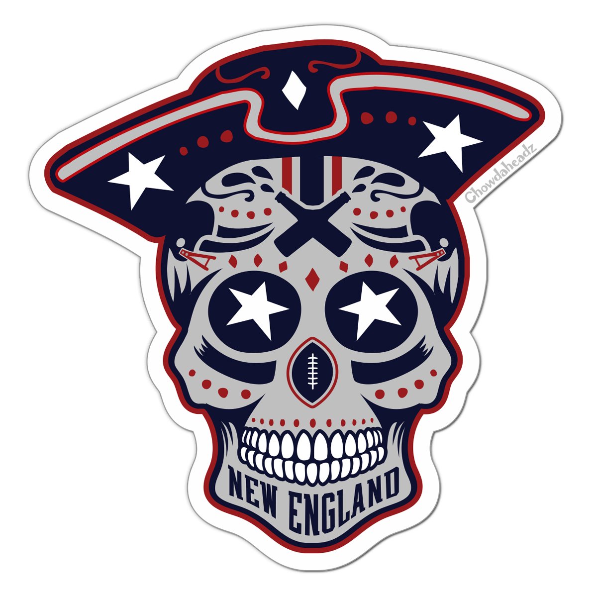 New England Dead Head Sticker – Chowdaheadz