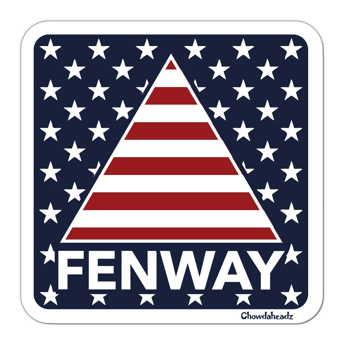 Fenway Stars & Stripes Sticker – Chowdaheadz